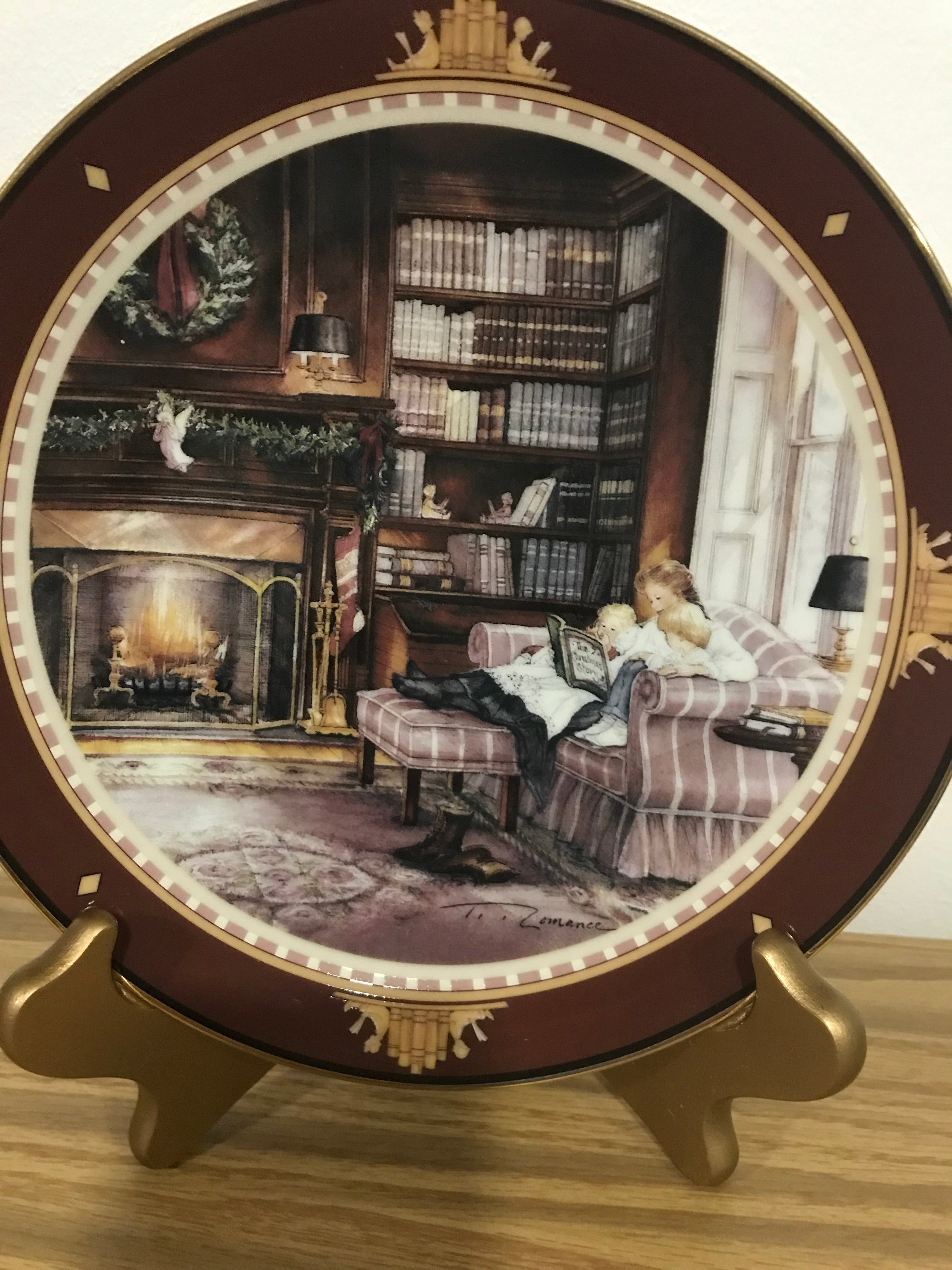 Trish Romance, Collectible Plates with Verse – Dens and Friends